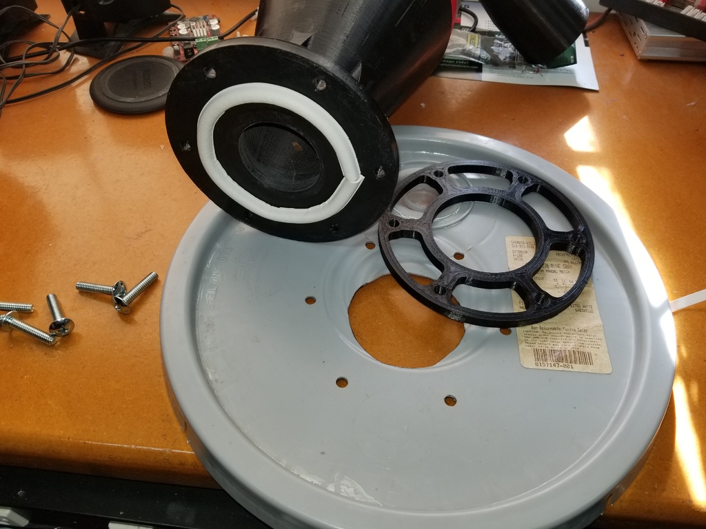 Cyclone Filter Mounting Flange by truglodite | Download free STL model ...