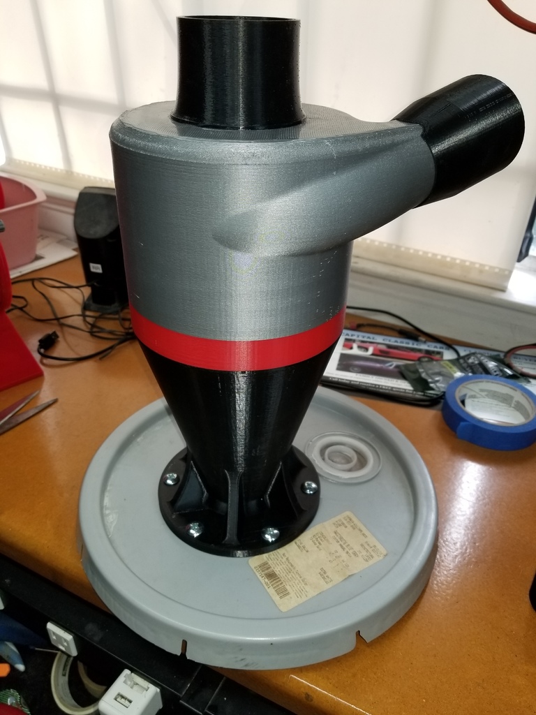 Cyclone Filter Mounting Flange by truglodite | Download free STL model ...