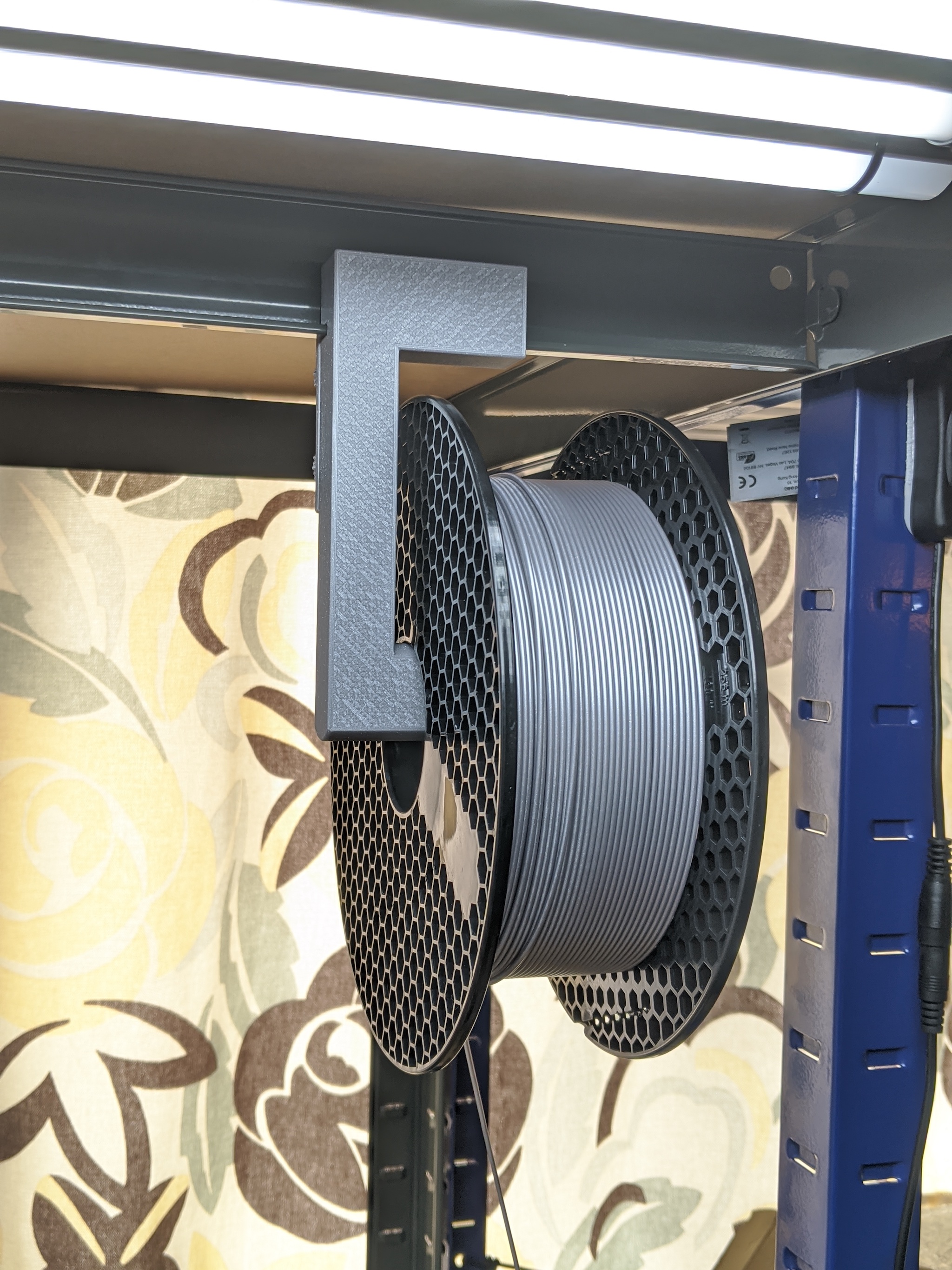 Metal shelving spool holder by Nigel Johnson | Download free STL model ...