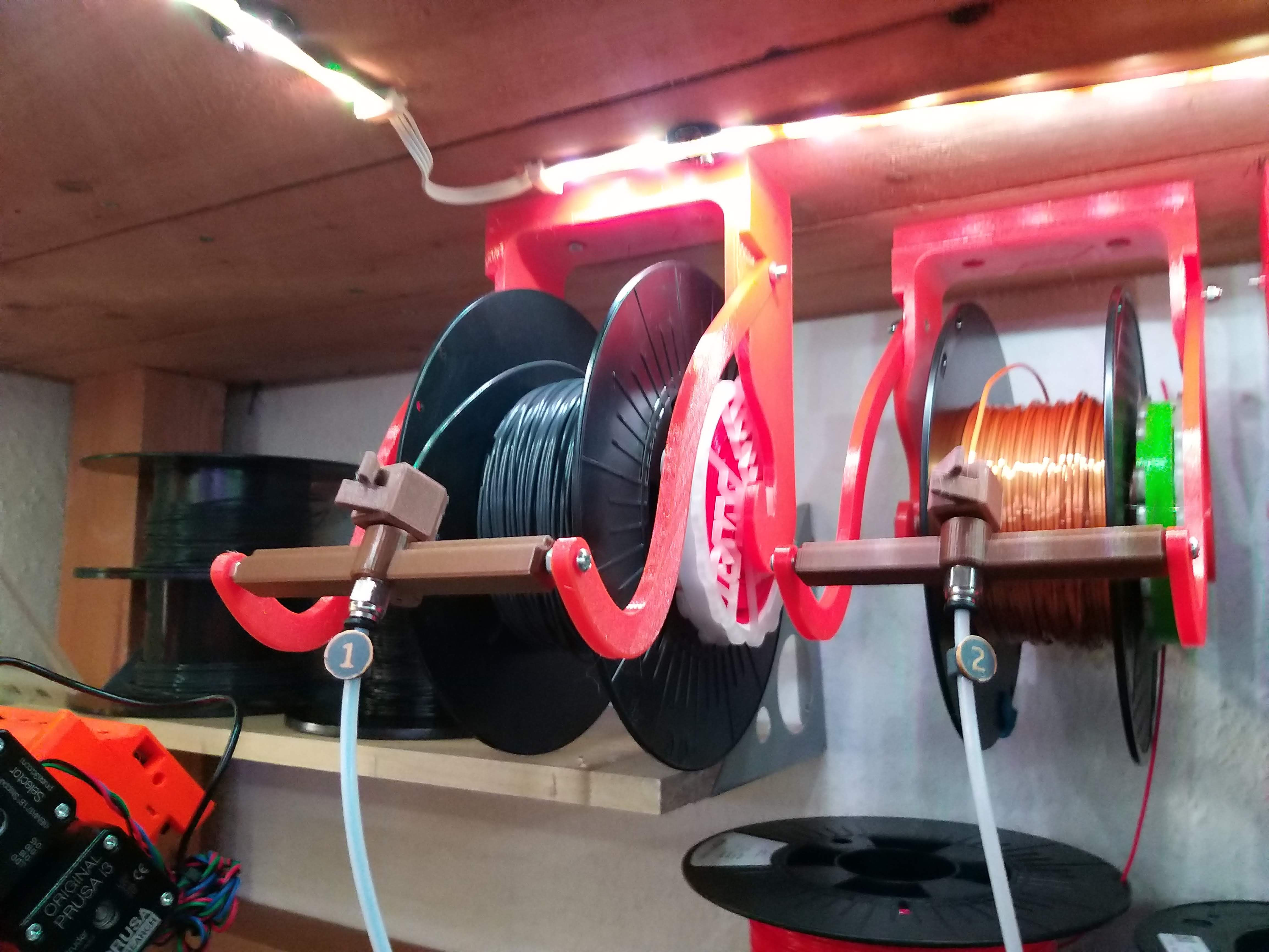 hanging mount for Universal auto rewind spool holder by CraftCadet ...