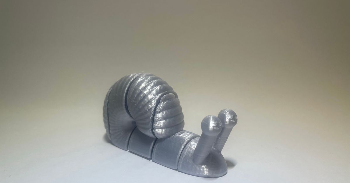 Articulated/Flexi Snail by MTfactory | Download free STL model ...