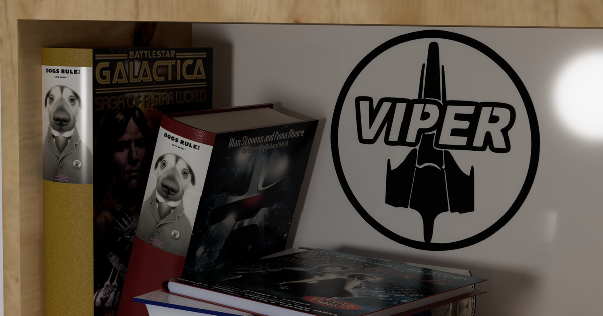 A Viper sign from Battlestar Galactica by Joe | Download free STL model ...