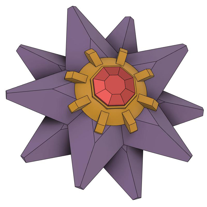 Starmie Pokemon by Parihaka | Download free STL model | Printables.com