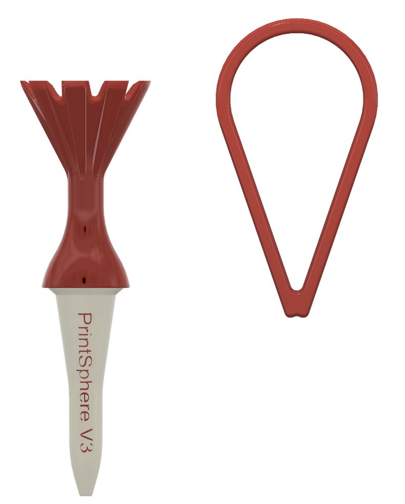 Golf - Golf Tee (driver) V3 with connecting Anchor and Handle by Peter ...
