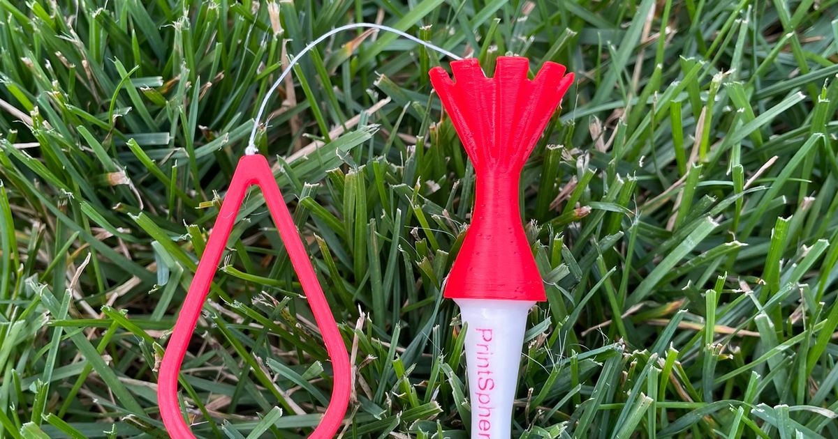 Golf - Golf Tee (driver) V3 with connecting Anchor and Handle da Peter ...