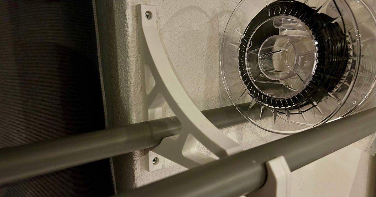 Filament spool wall mount for 32mm PVC (plumbing) pipes by RedWish ...