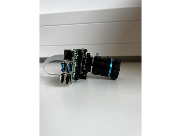 Raspberry Pi 4 HQ Camera Skeleton Mounting by Jenstheclown | Download ...