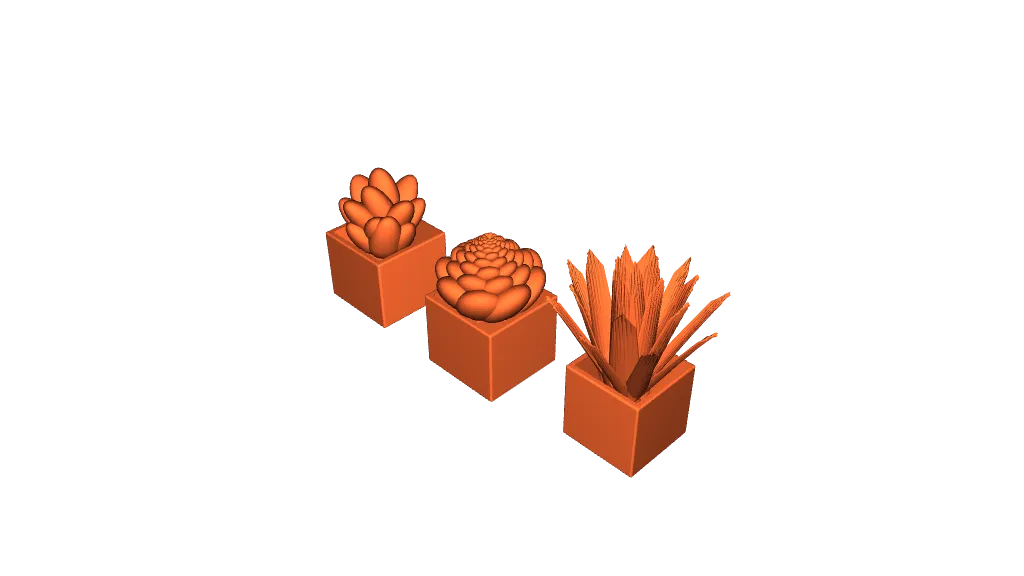 Succulents by Maria-Clara Casanova | Download free STL model ...