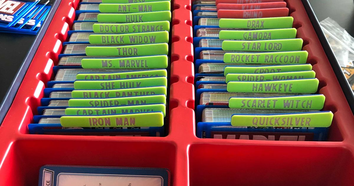 Marvel Champions deviders by rozok | Download free STL model ...