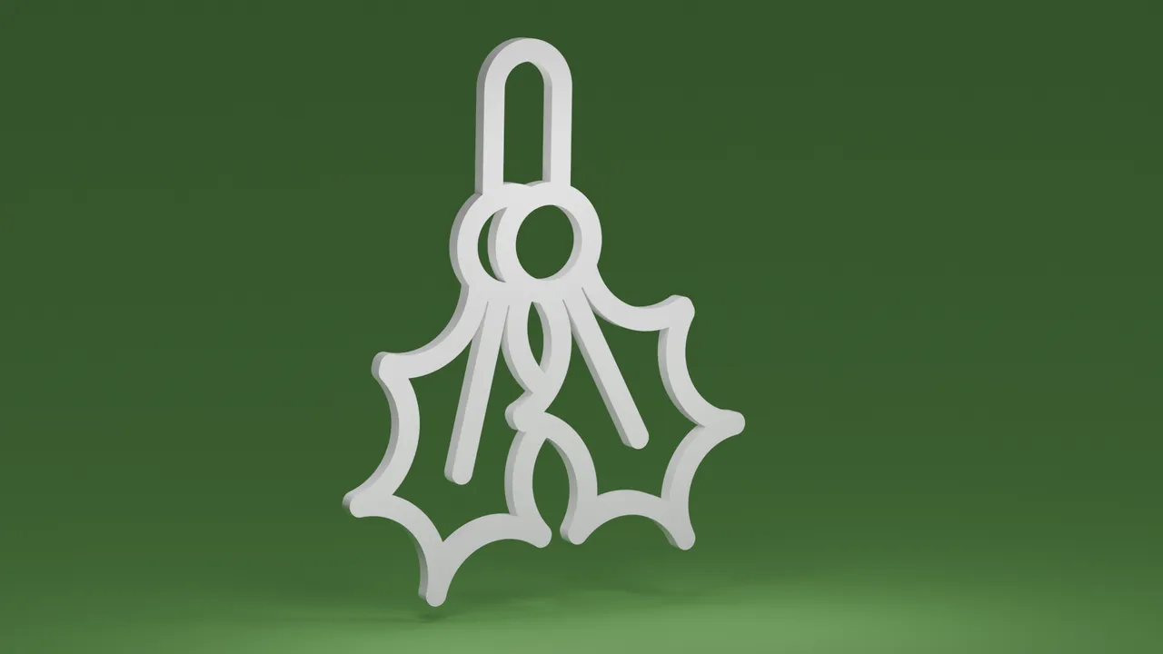 Mistletoe (Christmas tree ornament) by MaxT | Download free STL model ...
