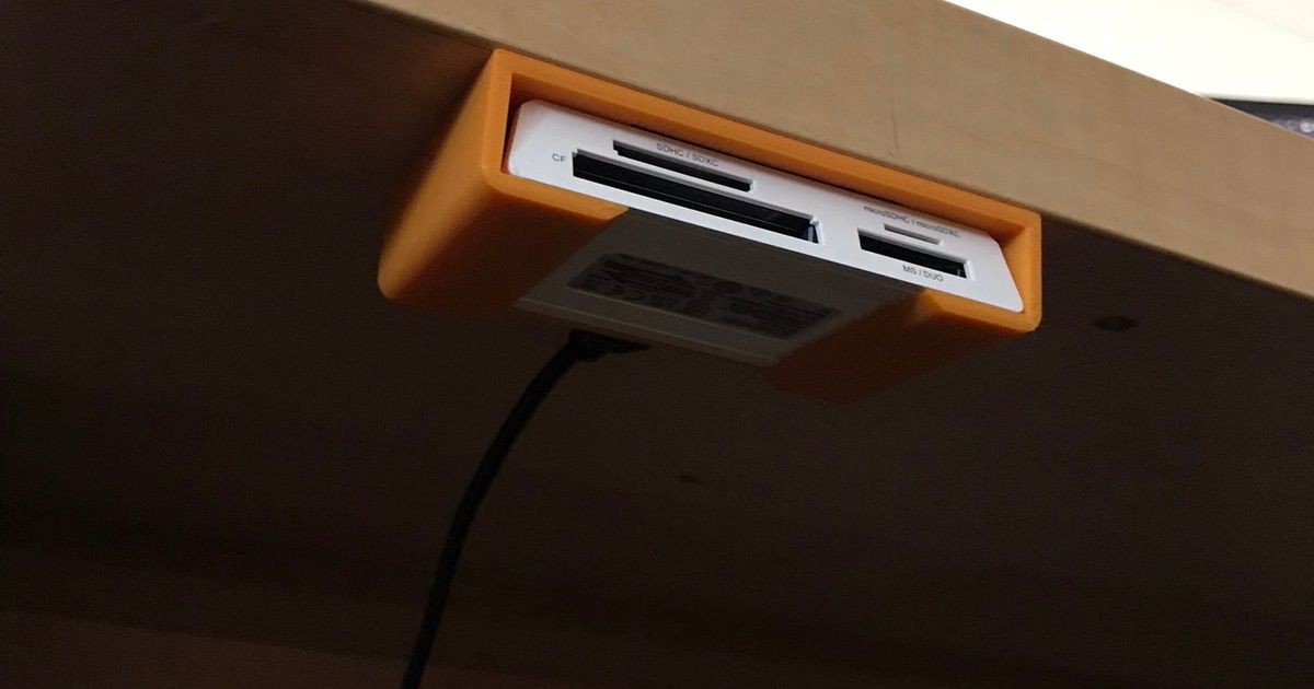 Kingston FCR-HS4 Card reader holder under desk by Wiki Fišer | Download ...