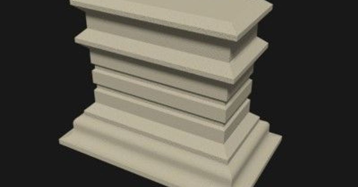 Podest for Statue Roman Monument Base by Magig_I3Prusa | Download free ...