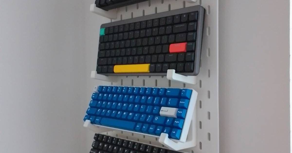 Skadis 75% Keyboard Stand (Holder) by skopjanecot | Download free STL ...