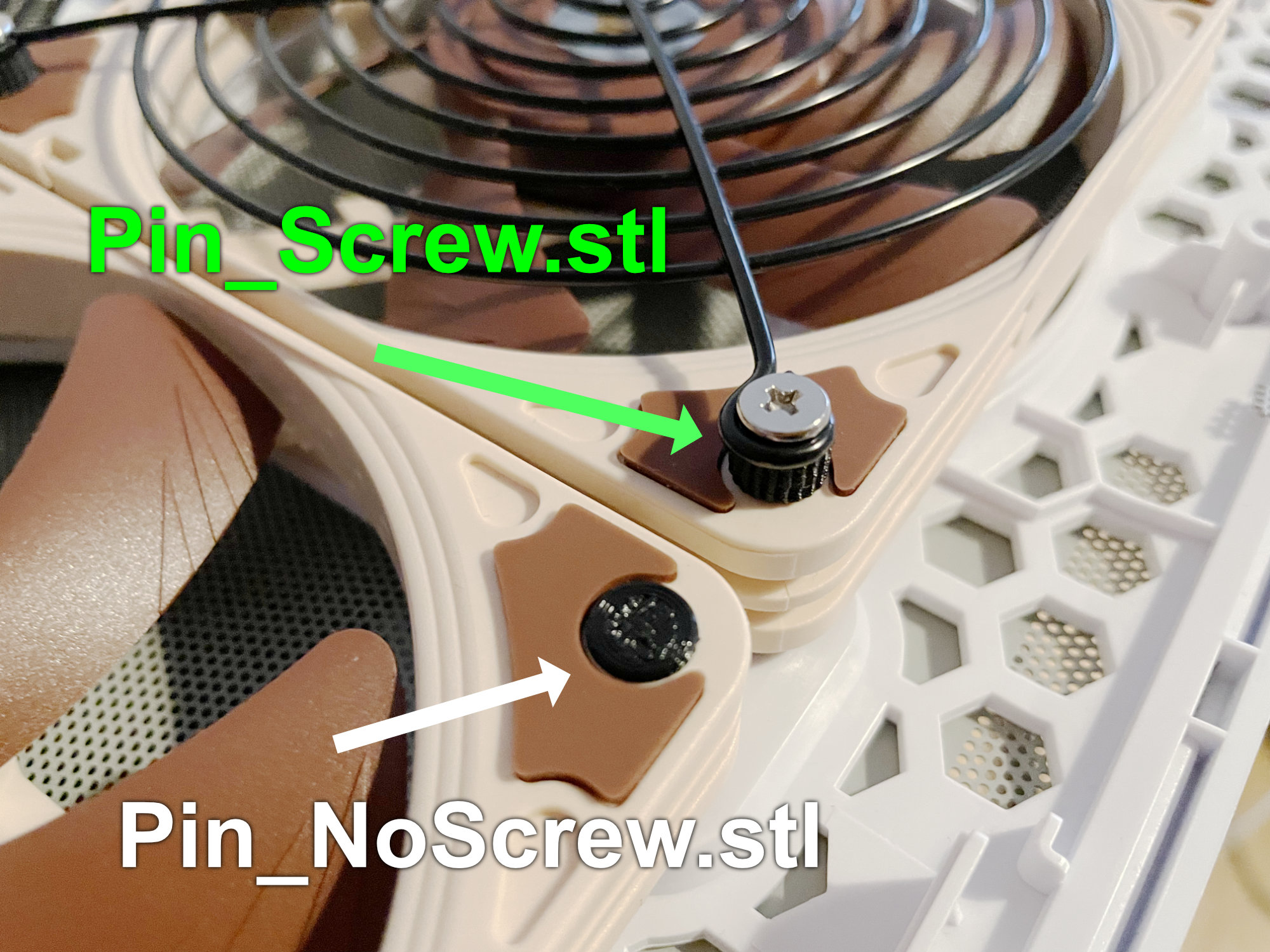 NR200 15 mm Slim Fan Mounting Pins by PK | Download free STL model ...