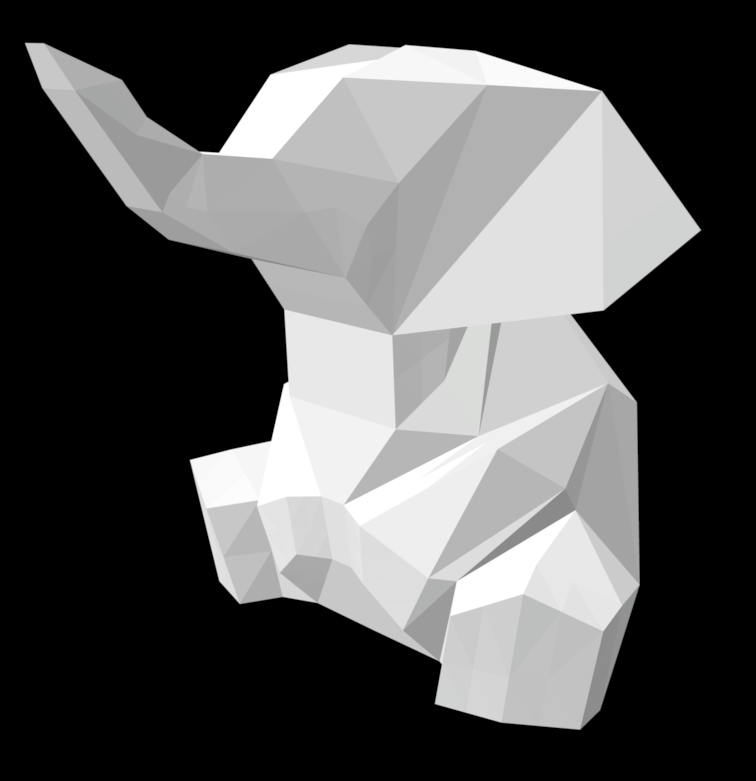 Low Poly Elephant trunk up by Licky Lauda | Download free STL model ...