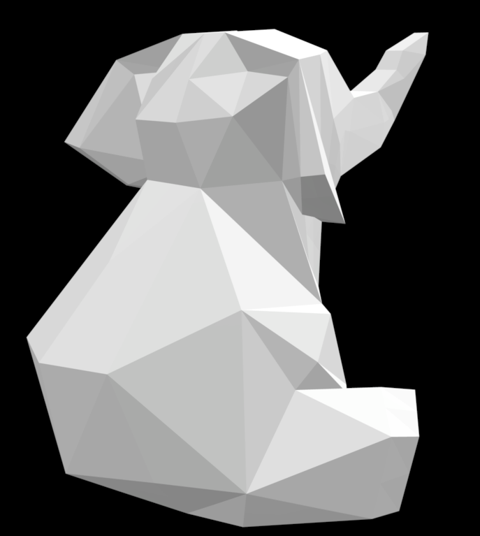 Low Poly Elephant trunk up by Licky Lauda | Download free STL model ...