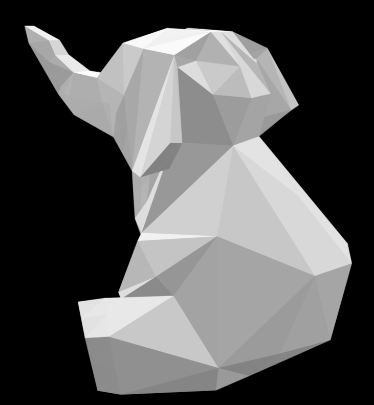 Low Poly Elephant trunk up by Licky Lauda | Download free STL model ...