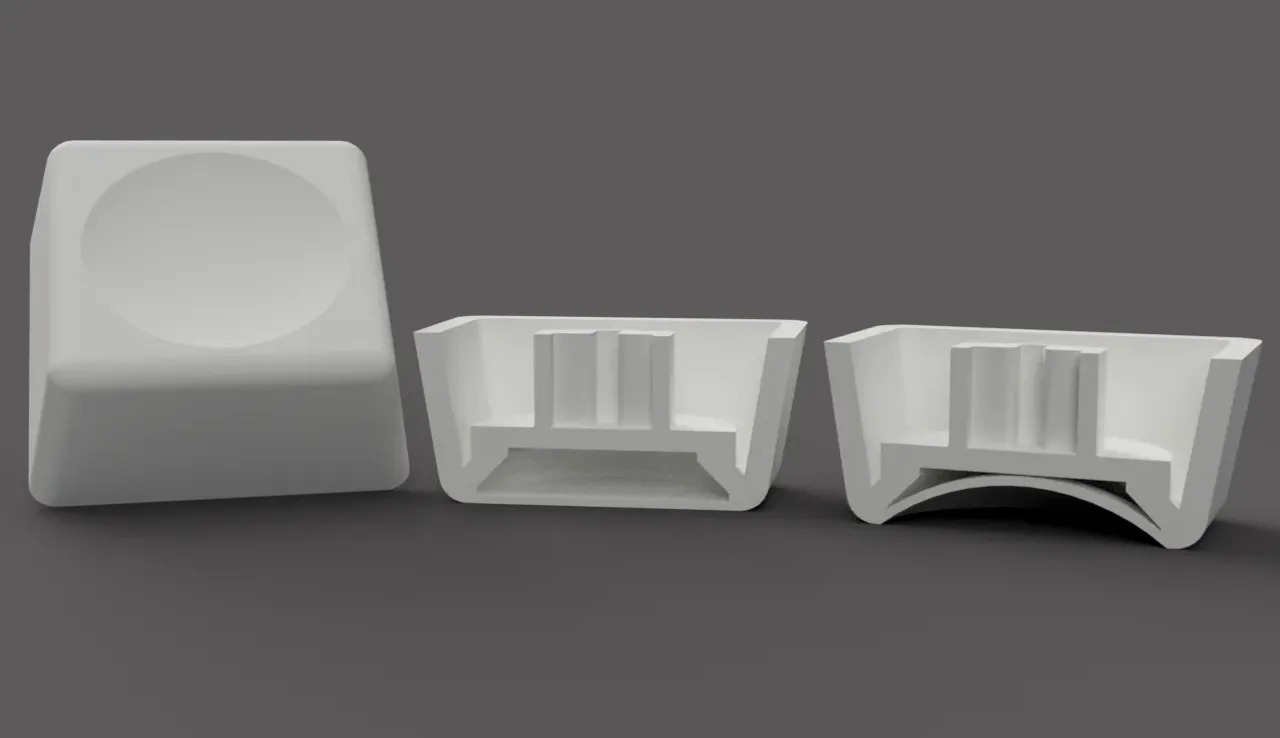 Cherry MX keycap with indent by MartinP | Download free STL model ...