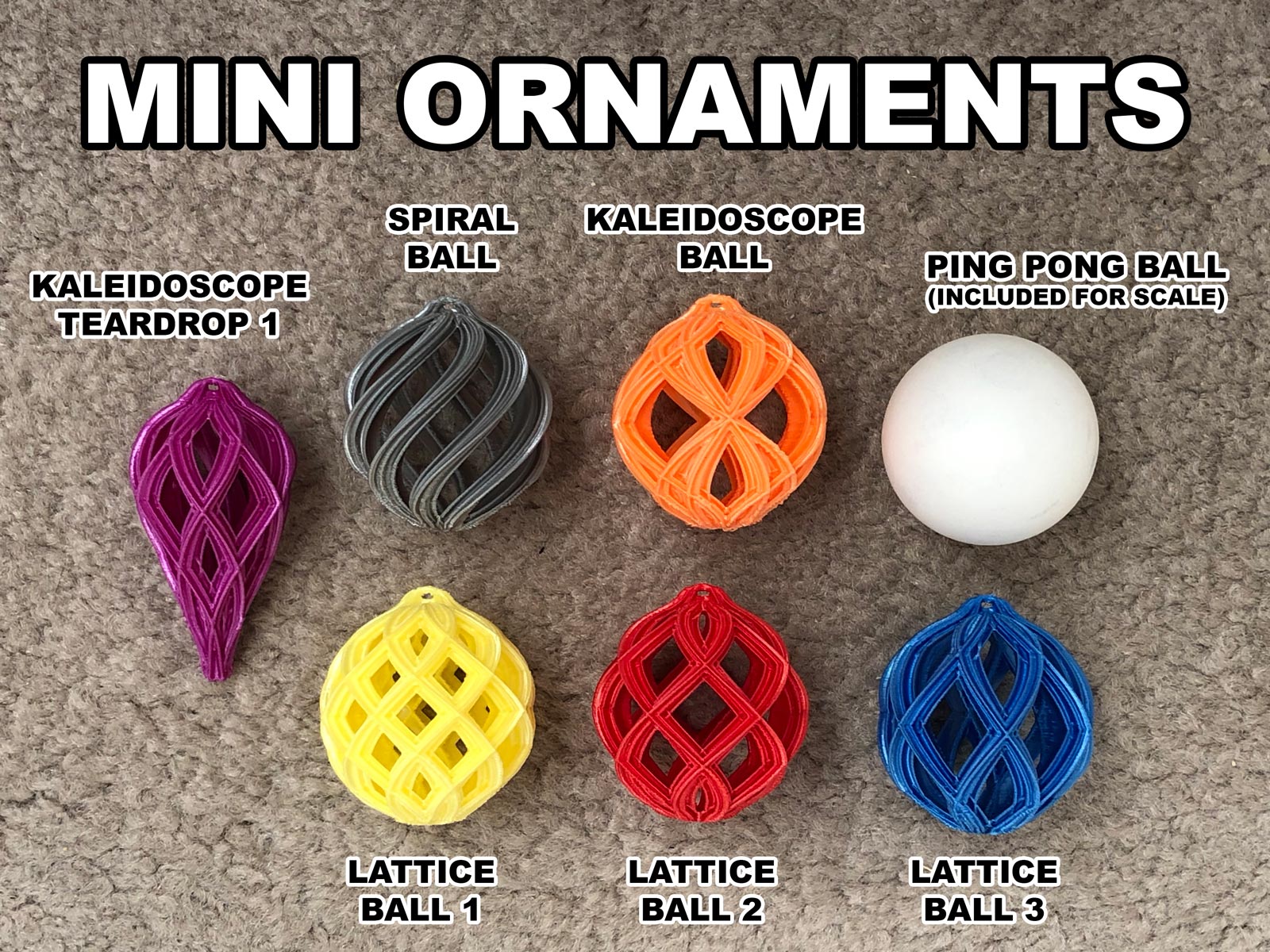 Mini Christmas ornament (made by Dazus on Thingiverse) by goTVm ...