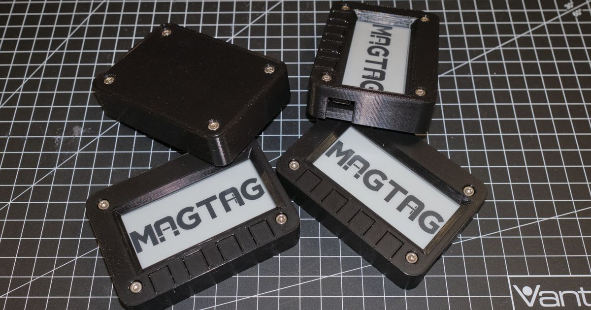 Minimalistic Case For The Adafruit Magtag By Denschub Download Free Stl Model