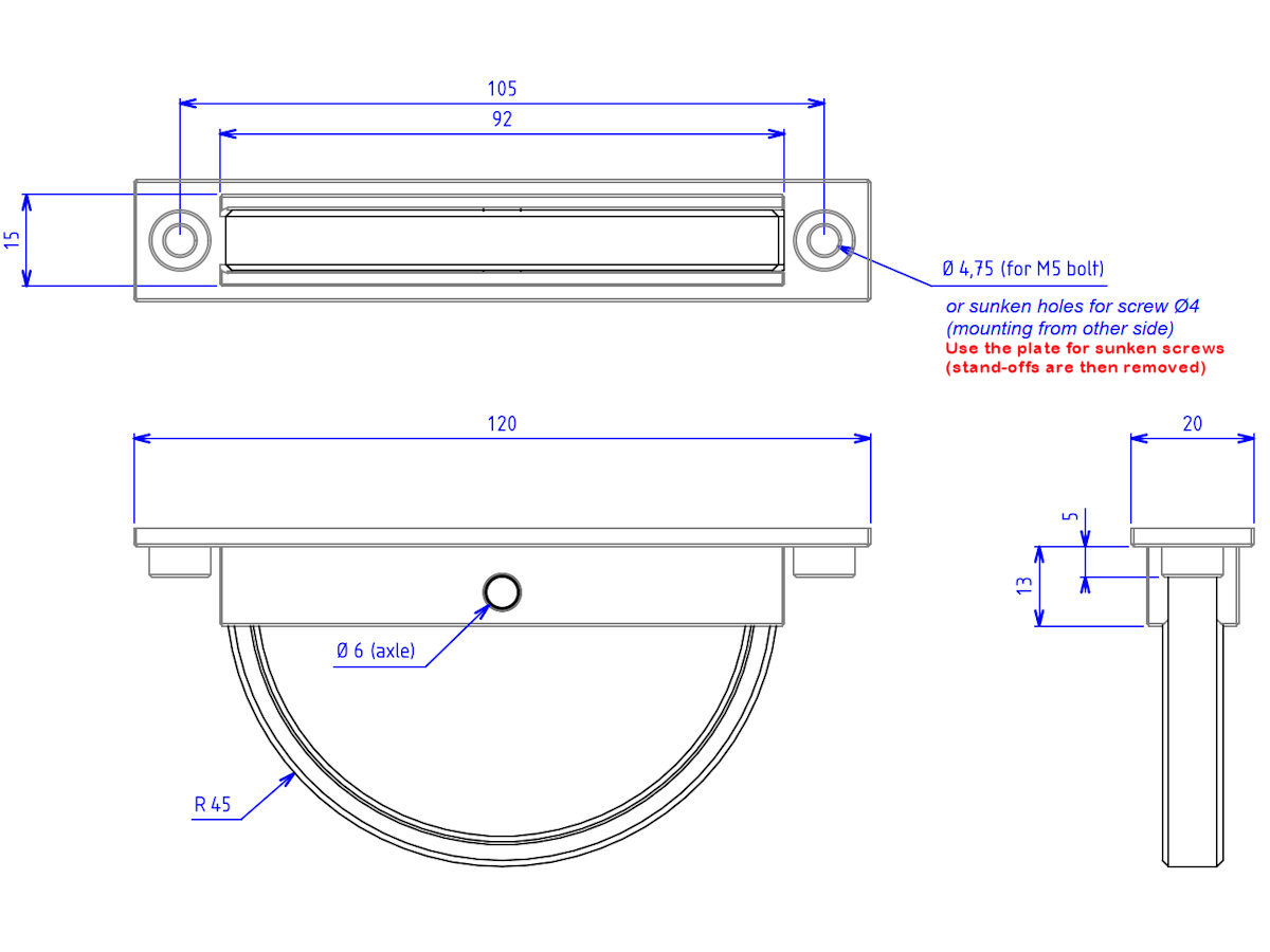 Concealed (hidden) Handle by Wim V | Download free STL model ...