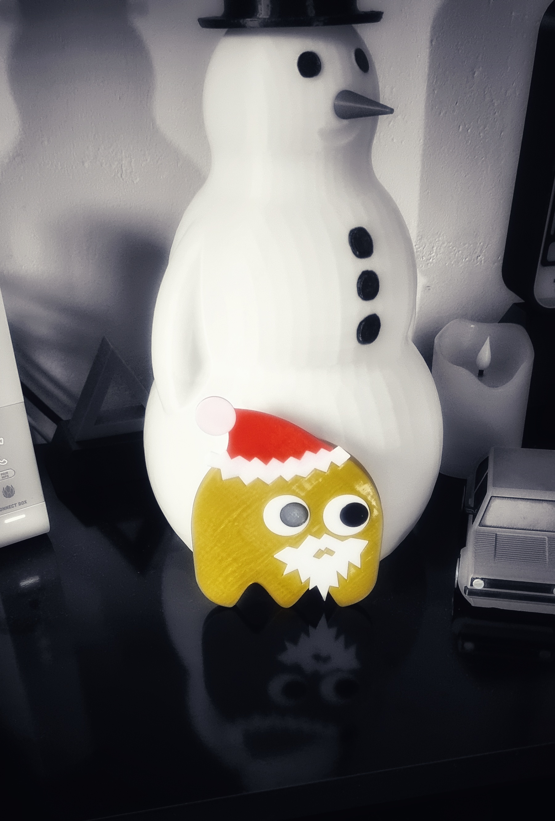 Pac Man Ghost Santa Style Xmas by Quattrox | Download free STL model ...