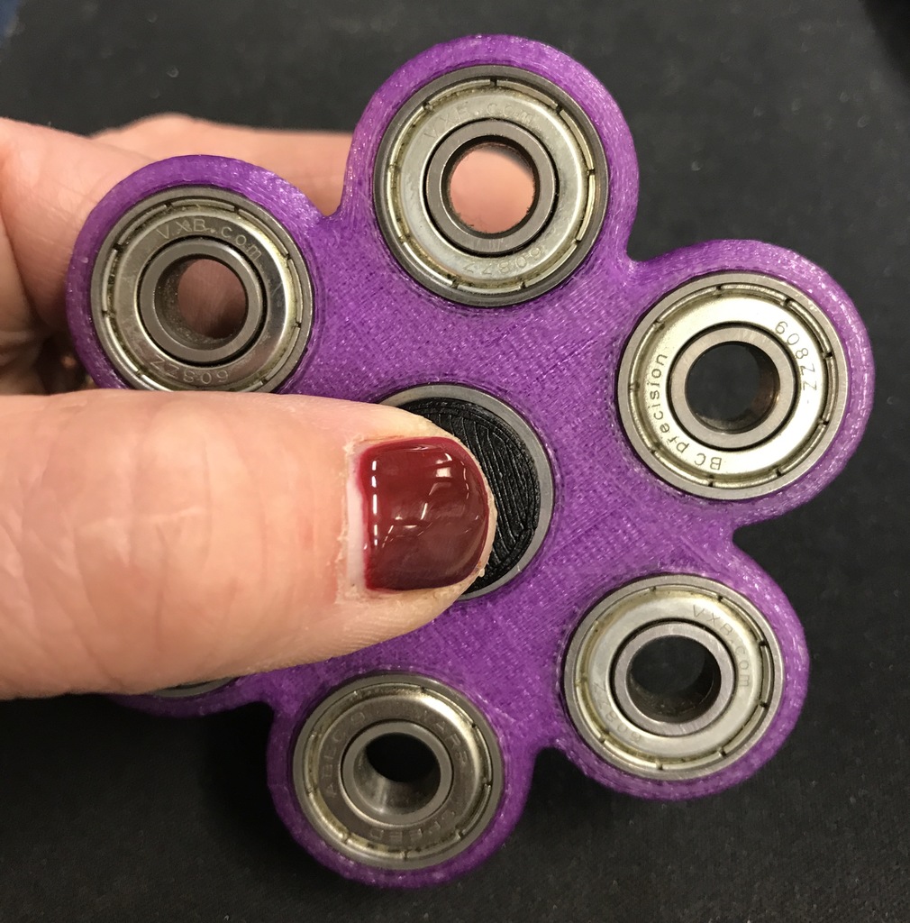 Hexa (6) Bearing Fidget Spinner by Oregongeek | Download free STL model ...