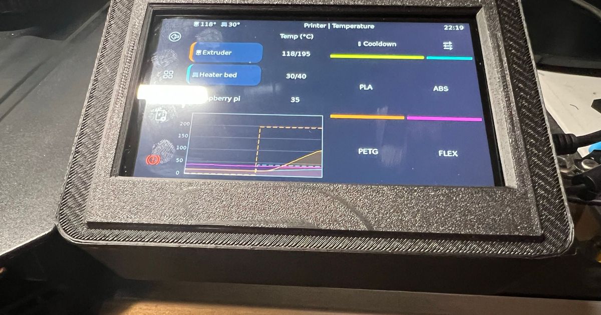 RPi 5inch Touchscreen Case Ender 3 S1 Pro by Daystrom | Download free STL model | Printables.com