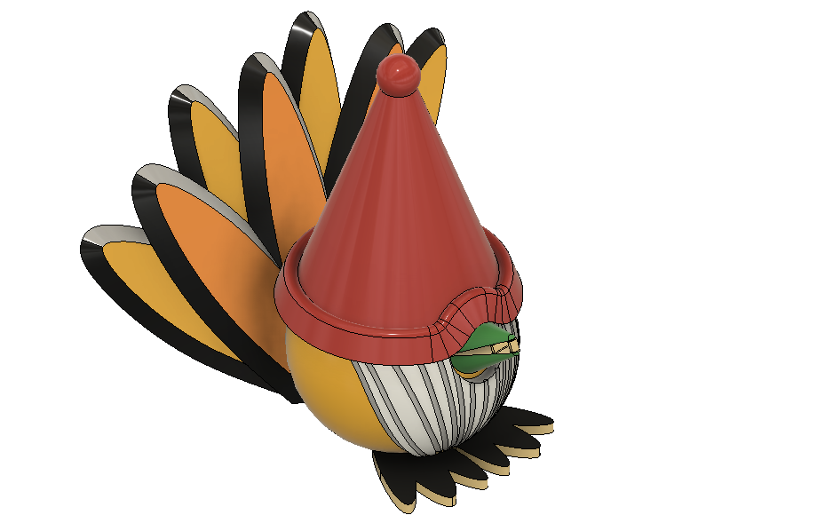 Turkey in Gnome Disguise by Ed Johnson | Download free STL model ...
