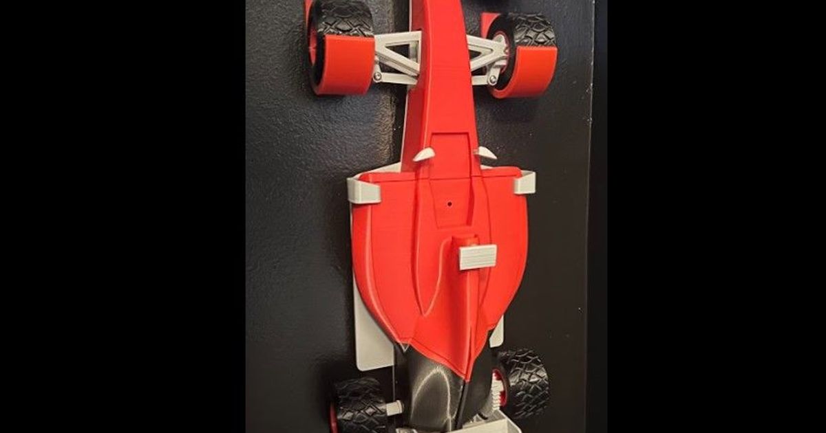 OpenRC F1 Wall Holder w/ Mounting Template by CMoriarty | Download free ...