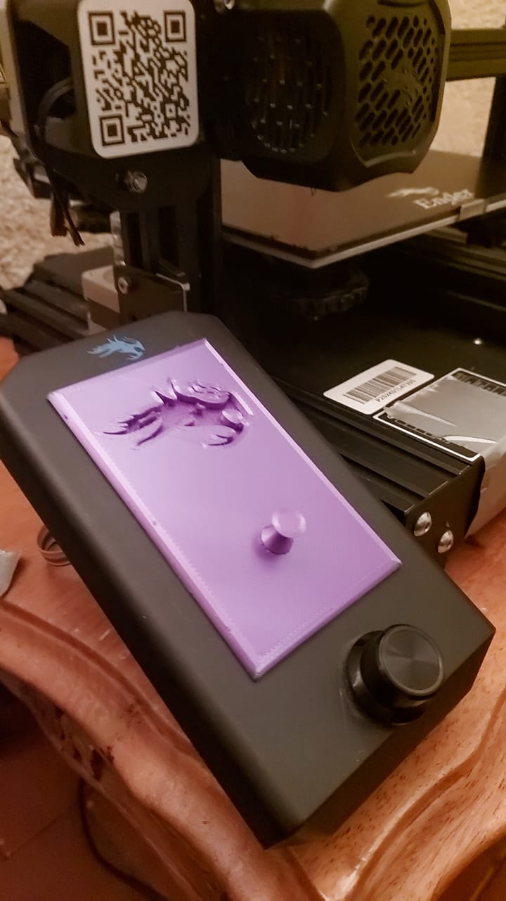 Ender 3 v2 Screen Cover w logo and Knob by FerrumMonkey | Download free ...