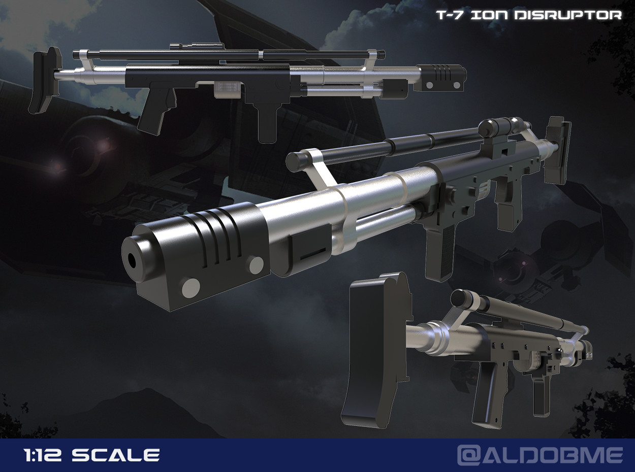 T7 Ion Disruptor rifle 1:12 scale by aldobme | Download free STL model ...