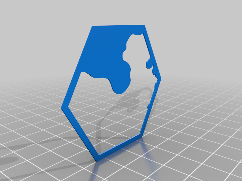 Hexagon World Map by EmayhewC | Download free STL model | Printables.com