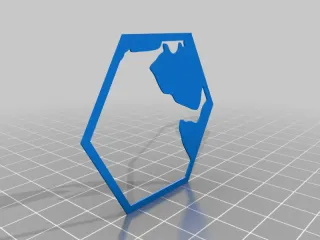 Hexagon World Map by EmayhewC | Download free STL model | Printables.com