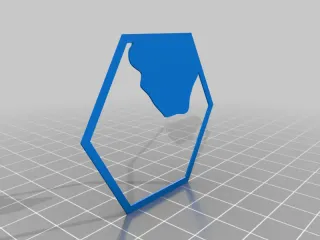 Hexagon World Map by EmayhewC | Download free STL model | Printables.com