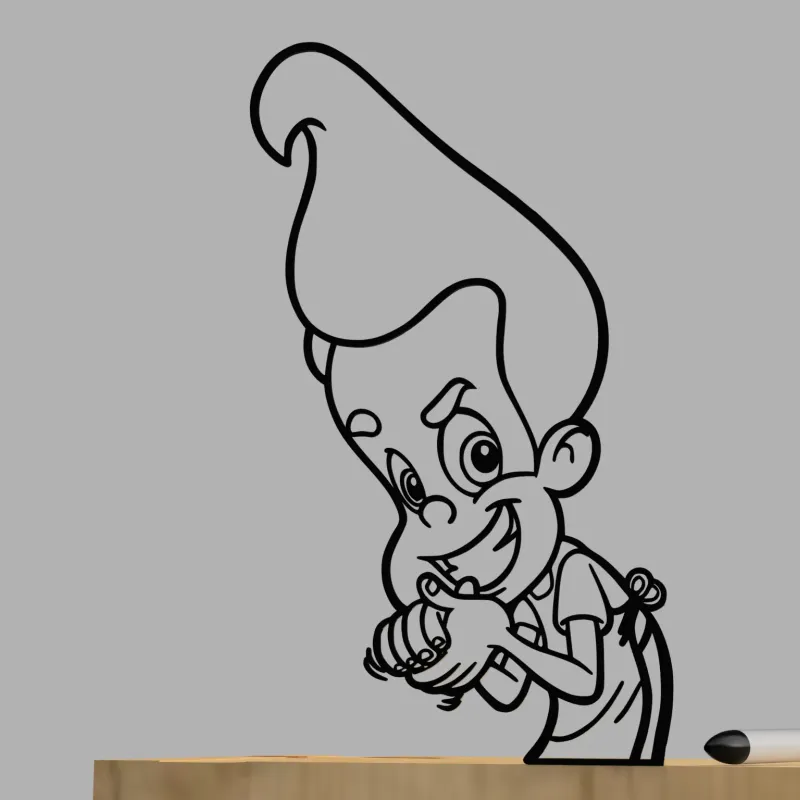 Jimmy Neutron Boy Genius Coloring Pages