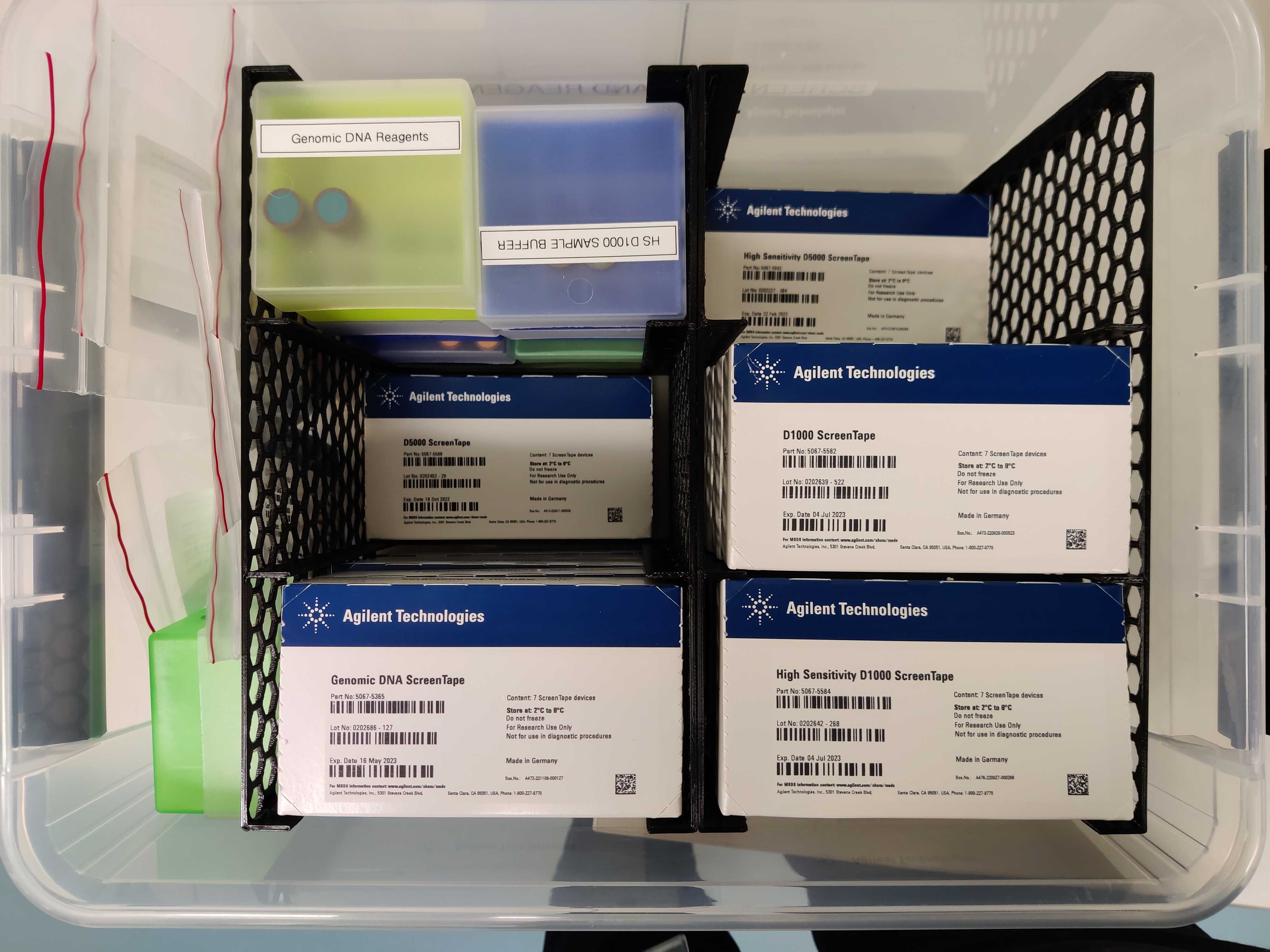 Organizer for Agilent screen tapes by kirk3gaard | Download free STL ...