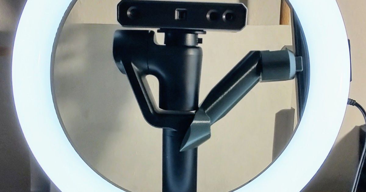 Ringlight mount for the Revopoint Handheld Stabilizer (POP and MINI ...