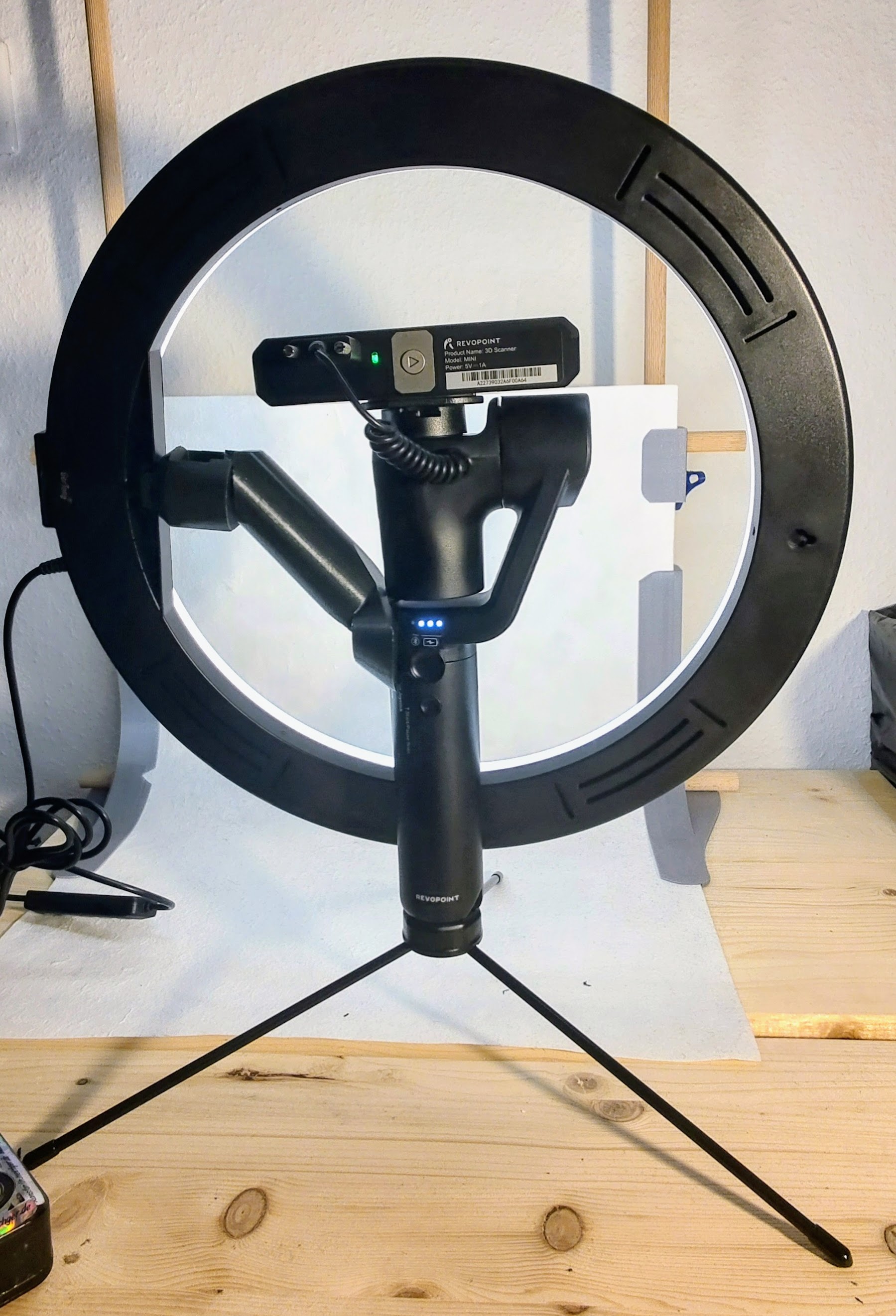 Ringlight mount for the Revopoint Handheld Stabilizer (POP and MINI ...