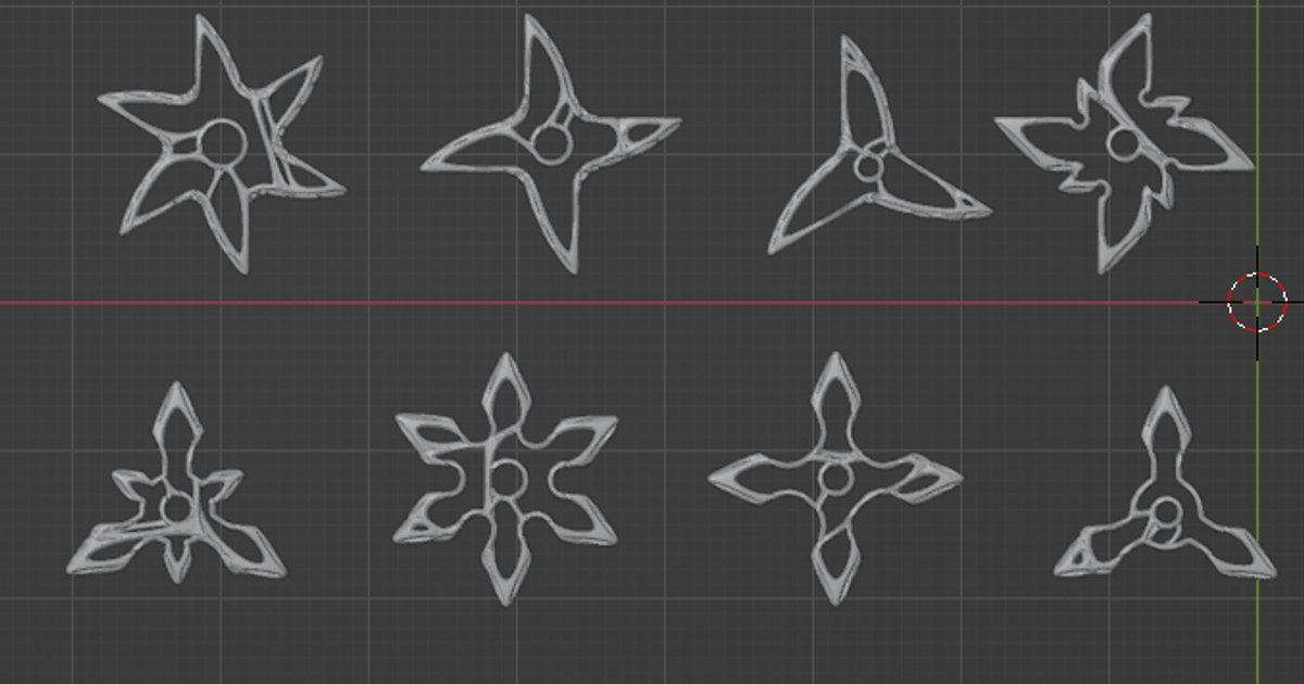 Voronoid Shuriken by LeBaum | Download free STL model | Printables.com