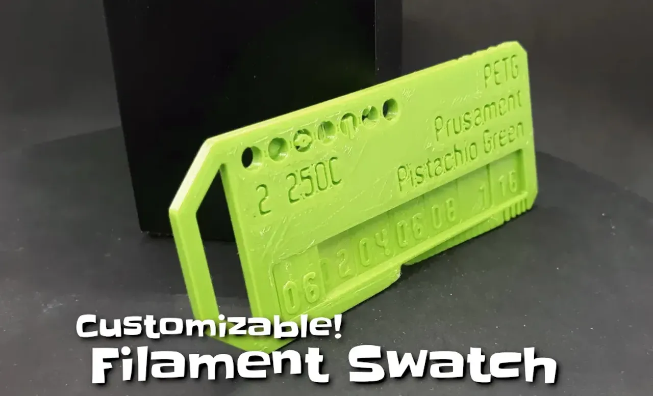 Filament swatch by Makkuro | Download free STL model | Printables.com