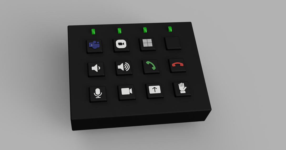 StreamDeck for Videocalls (Arduino based) by mrusk | Download free STL ...