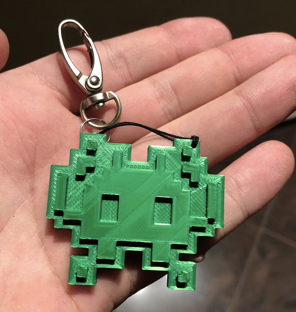 Space Invader Keychain by Technikpinsel | Download free STL model ...