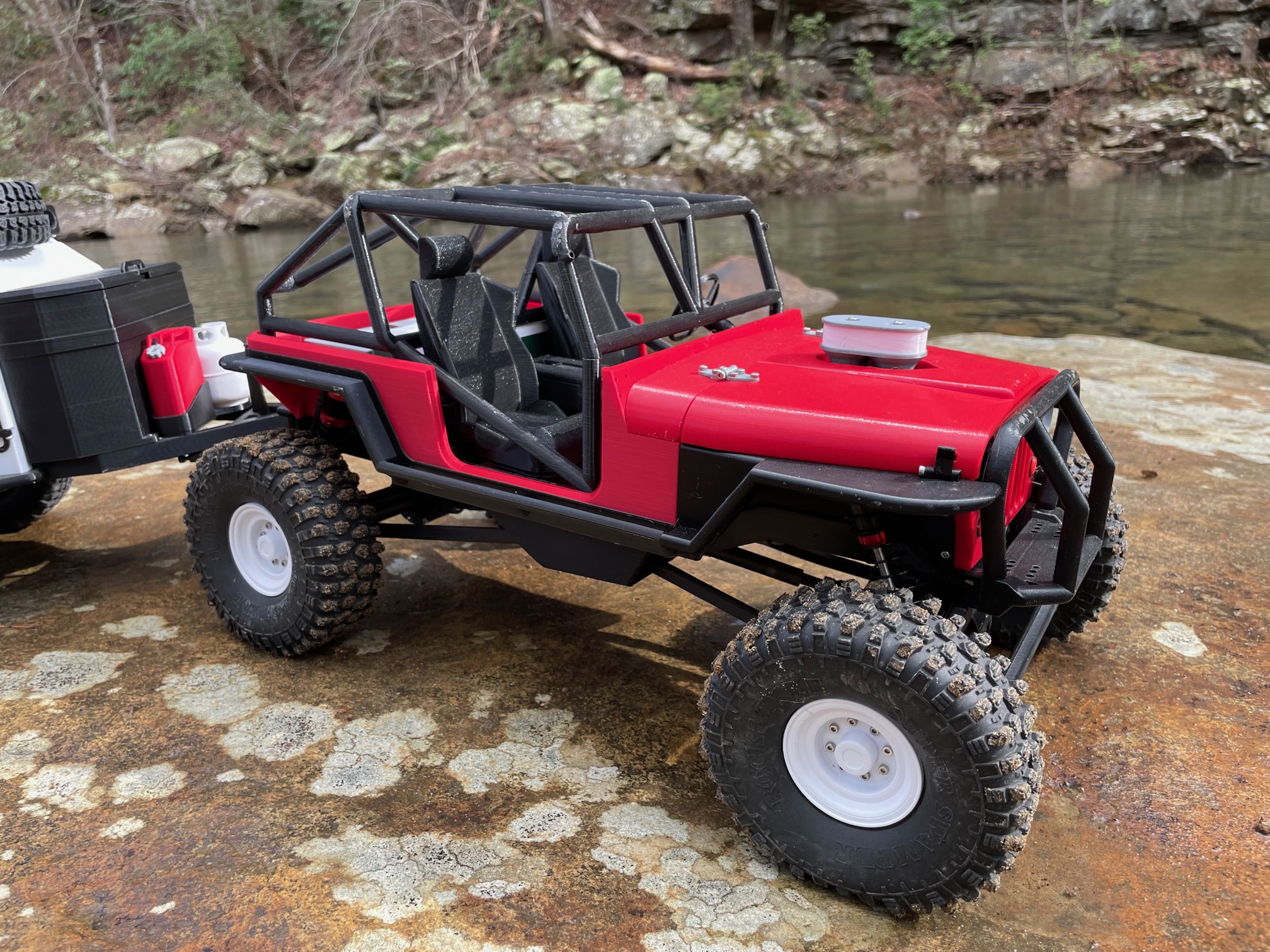 THUMPER 1:8 scale RC Car CJ7 Rock Crawler by BlackCrow (No supports ...