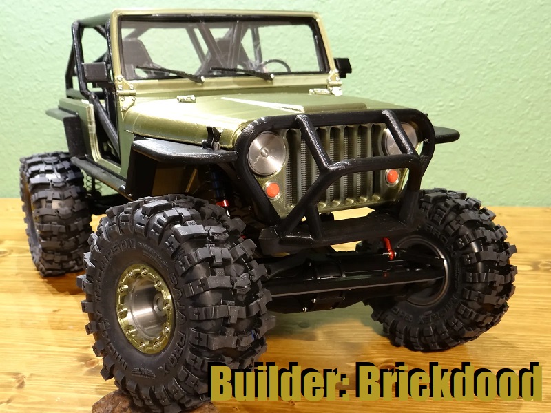 THUMPER 1:8 scale RC Car CJ7 Rock Crawler by BlackCrow (No supports ...