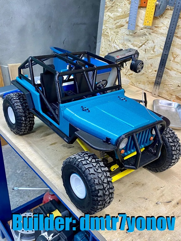 THUMPER 1:8 scale RC Car CJ7 Rock Crawler by BlackCrow (No supports ...
