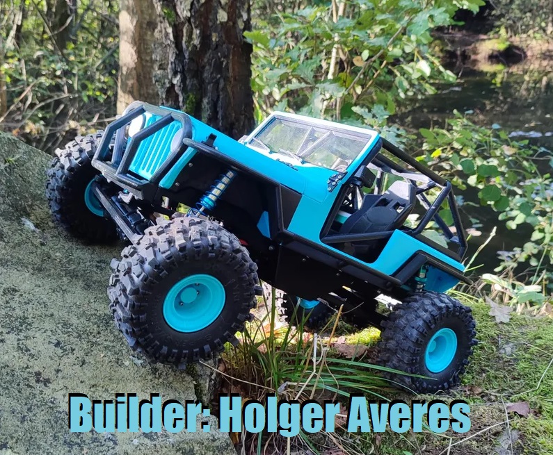 THUMPER 1:8 scale RC Car CJ7 Rock Crawler by BlackCrow (No supports ...
