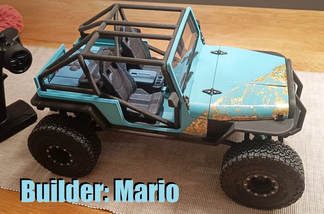 THUMPER 1:8 scale RC Car CJ7 Rock Crawler by BlackCrow (No supports ...
