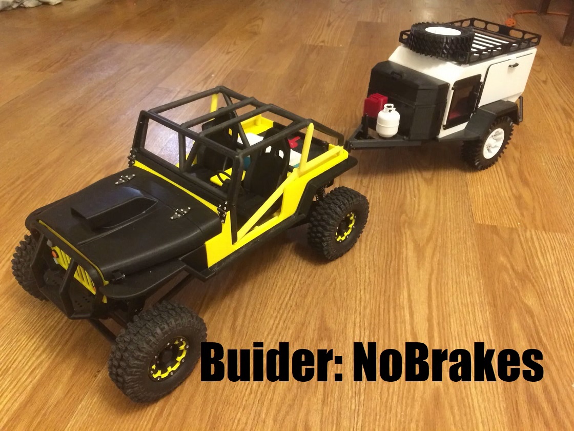 THUMPER 1:8 scale RC Car CJ7 Rock Crawler by BlackCrow (No supports ...