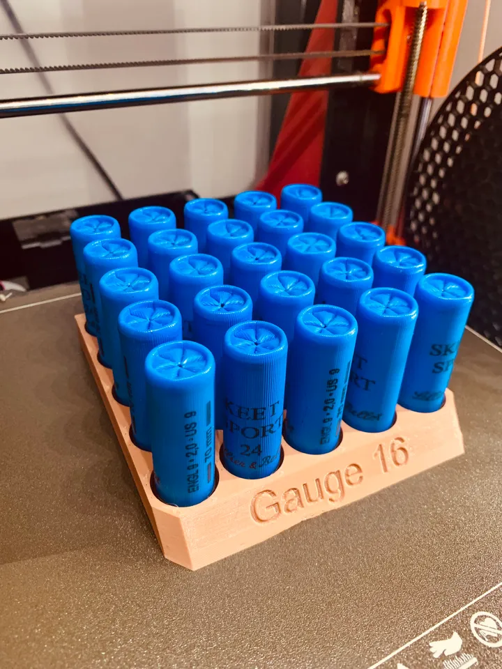 Shotgun Shell Loading Tray - Gauge 16 by Daniel Kasprowicz | Download ...